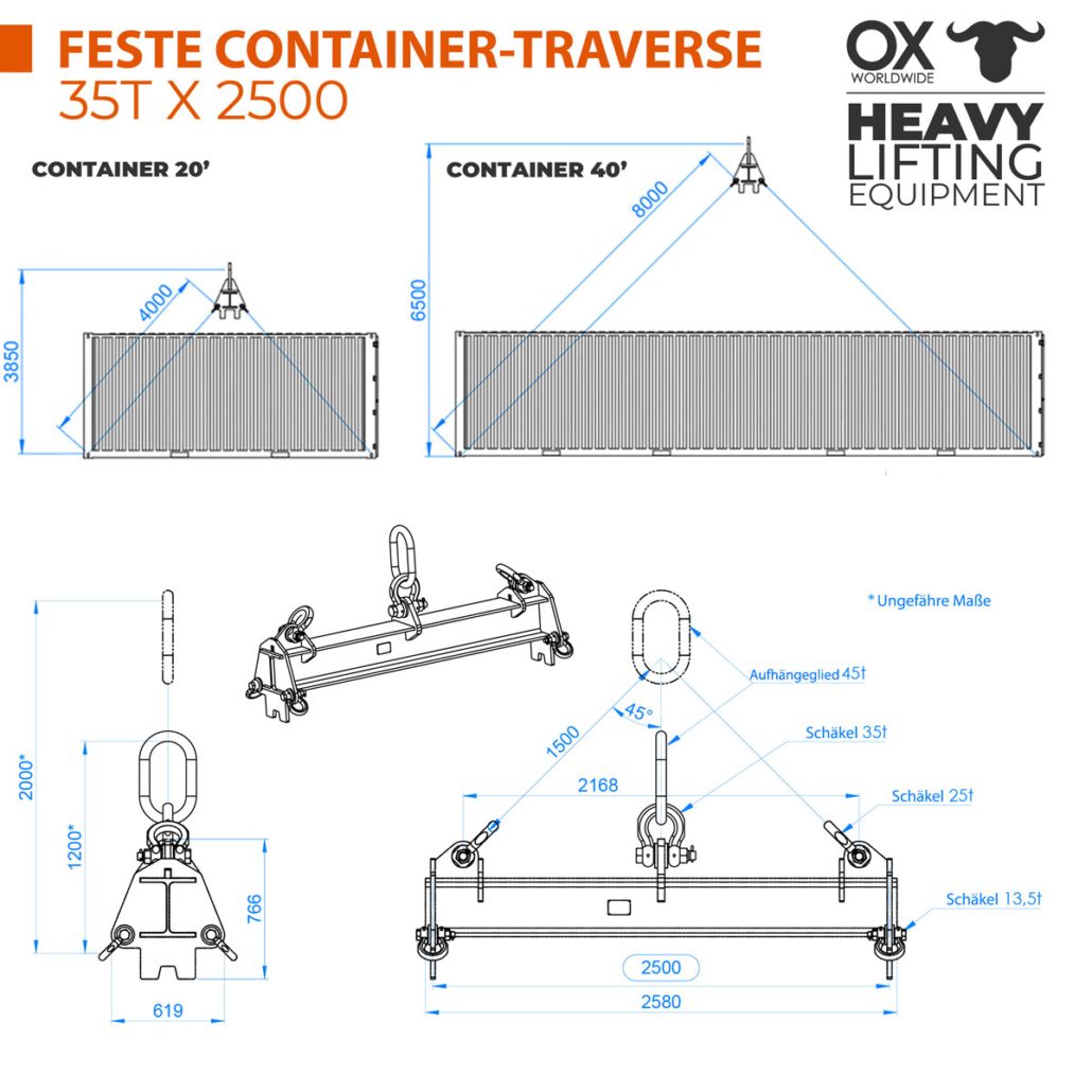 Container-Traversen ⋆ Traversen und Zubehör